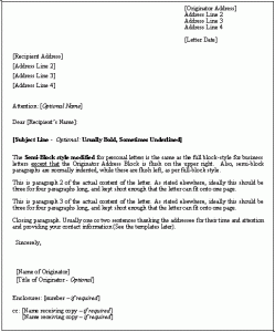 Letter Format - Letter & Resume with examples